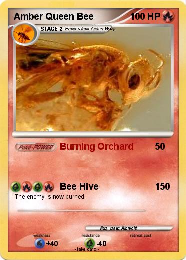Pokémon Amber Queen Bee - Burning Orchard - My Pokemon Card