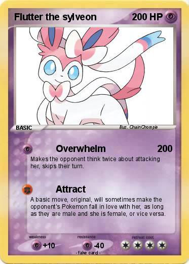 Pokémon Flutter the sylveon - Overwhelm - My Pokemon Card