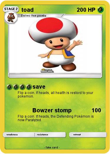 Pokémon toad 1254 1254 - save - My Pokemon Card
