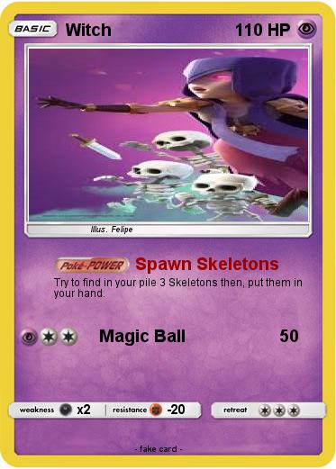 Pokémon Witch 248 248 - Spawn Skeletons - My Pokemon Card