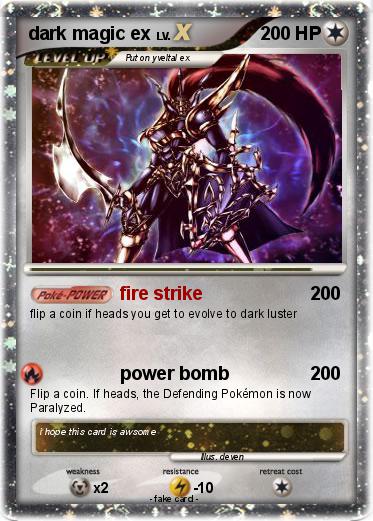 Pokémon dark magic ex - fire strike - My Pokemon Card