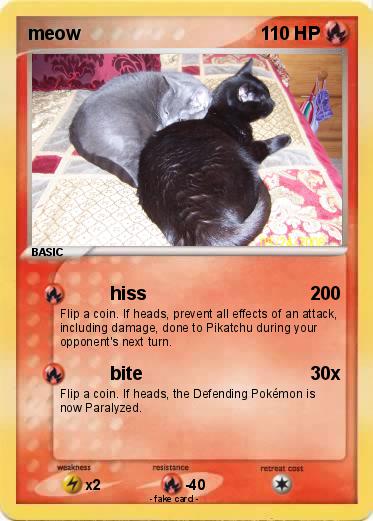 Pokémon meow 164 164 - hiss - My Pokemon Card