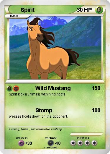 Pokémon Spirit 195 195 - Wild Mustang - My Pokemon Card