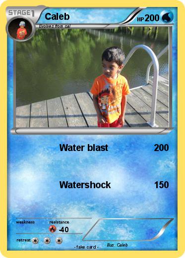 Pokémon Caleb 247 247 - Water blast - My Pokemon Card