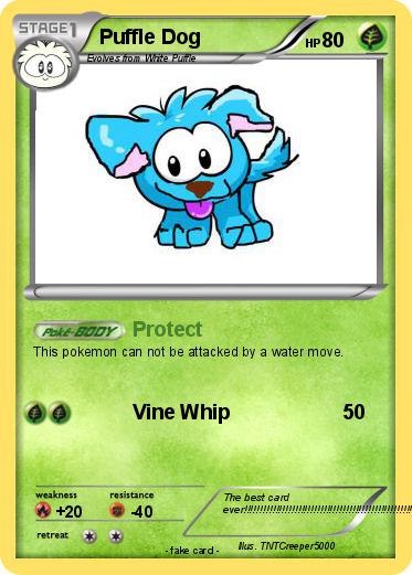 Pokémon Puffle Dog - Protect - My Pokemon Card
