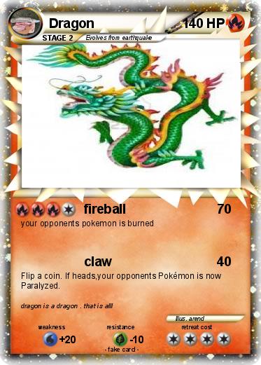 Pokémon Dragon 6057 6057 - fireball - My Pokemon Card