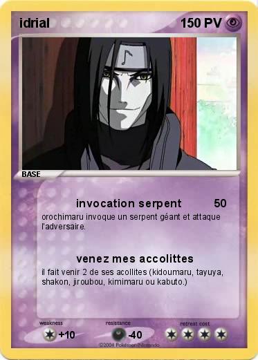 Pokémon idrial 1 1 - invocation serpent - Ma carte Pokémon
