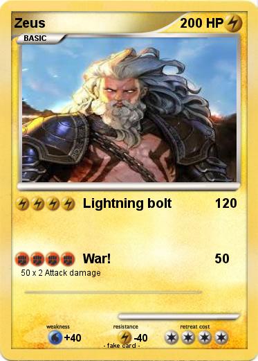 Pokémon Zeus 1783 1783 - Lightning bolt - My Pokemon Card
