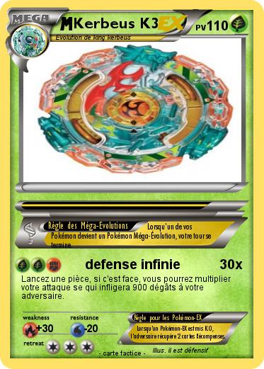 Pokémon Kerbeus K3 - defense infinie - Ma carte Pokémon