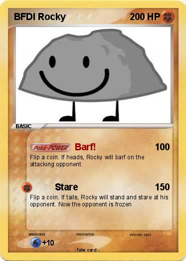 Pokémon BFDI Rocky - Barf! - My Pokemon Card