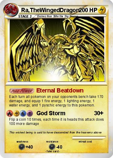 Pokémon Ra TheWingedDragon - Eternal Beatdown - My Pokemon Card
