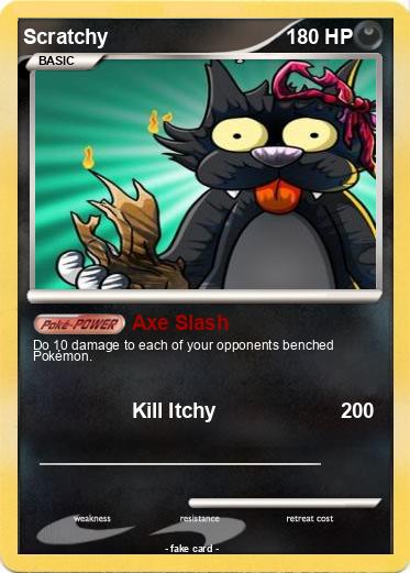 Pokémon Scratchy 45 45 - Axe Slash - My Pokemon Card