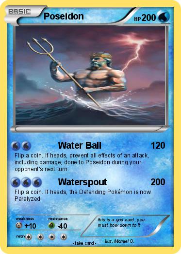 Pokémon Poseidon 778 778 - Water Ball - My Pokemon Card
