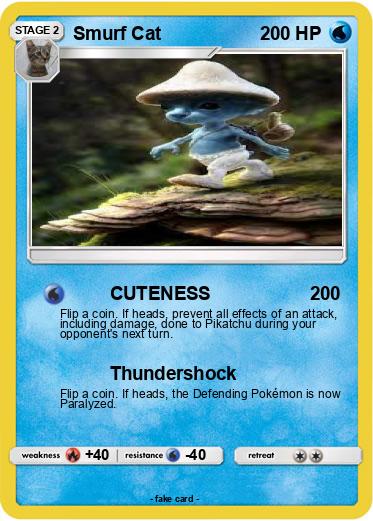 Pokémon Smurf Cat 122 122 - CUTENESS - My Pokemon Card