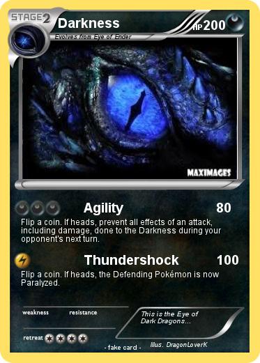 Pokémon Darkness 1319 1319 - Agility - My Pokemon Card