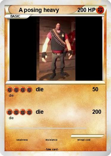 Pokémon A posing heavy - die - My Pokemon Card