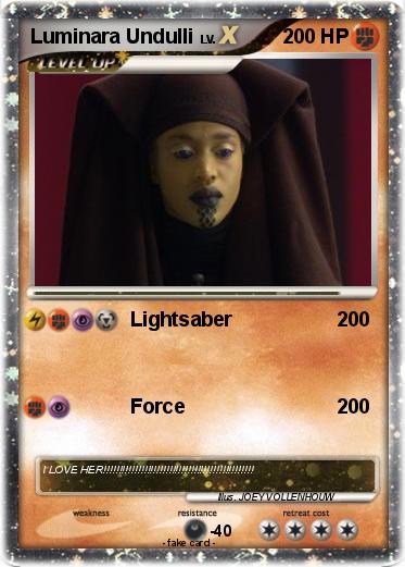 Pokémon Luminara Undulli - Lightsaber - My Pokemon Card