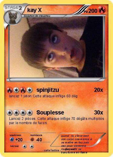 Pokémon kay X - spinjitzu - Ma carte Pokémon