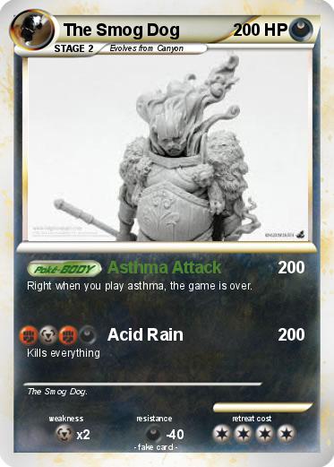 Pokémon The Smog Dog - Asthma Attack - My Pokemon Card