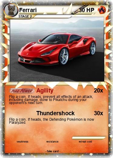 Pokémon Ferrari 899 899 - Agility - My Pokemon Card