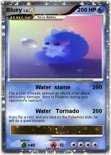 Pokémon Bluey 28 28 - Water slame - My Pokemon Card