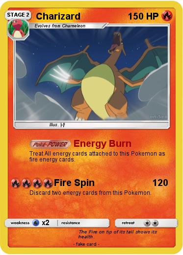 Pokémon Charizard 8677 8677 - Energy Burn - My Pokemon Card