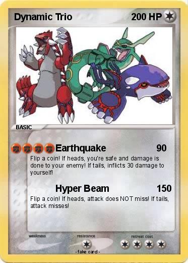 Pokémon Dynamic Trio - Earthquake - My Pokemon Card