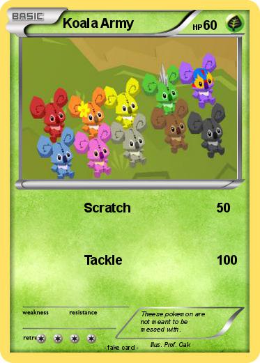Pokémon Koala Army - Scratch - My Pokemon Card