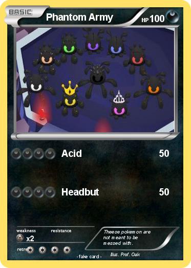Pokémon Phantom Army - Acid - My Pokemon Card