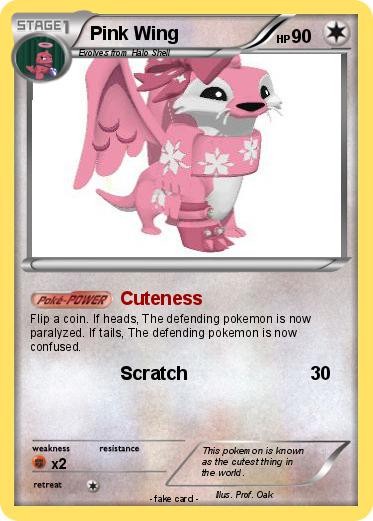 Pokémon Pink Wing - Cuteness - My Pokemon Card