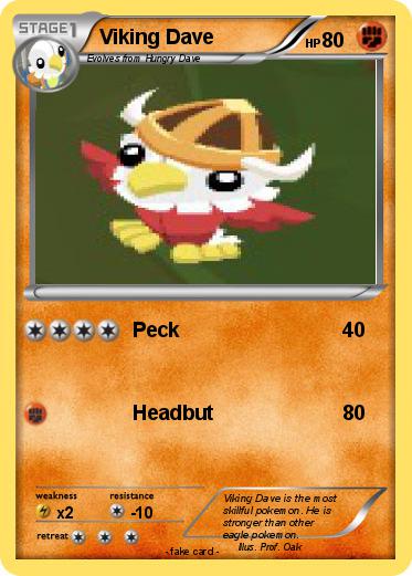 Pokémon Viking Dave - Peck - My Pokemon Card