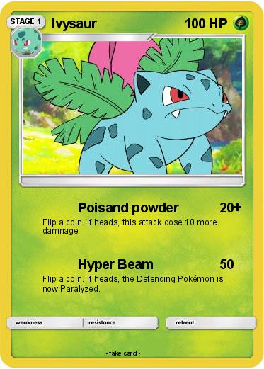Pokémon Ivysaur 692 692 - Poisand powder - My Pokemon Card