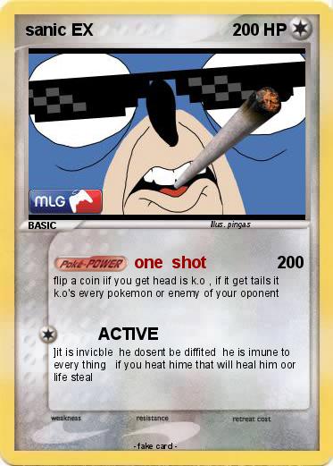 Pokémon sanic EX 5 5 - one shot - My Pokemon Card