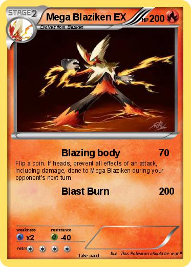 Pokémon Mega Blaziken 252 252 - Blazing body - My Pokemon Card