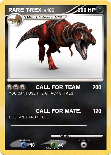 Pokémon RARE T REX - CALL FOR TEAM - My Pokemon Card