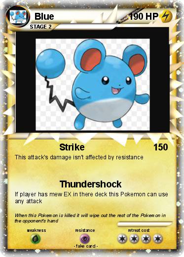 Pokémon Blue 2951 2951 - Strike - My Pokemon Card