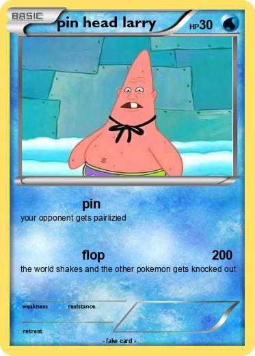 Pokémon pin head larry 5 5 - pin - My Pokemon Card