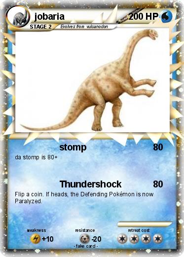 Pokémon jobaria - stomp - My Pokemon Card
