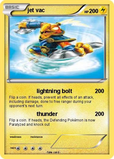 Pokémon jet vac 65 65 - lightning bolt - My Pokemon Card