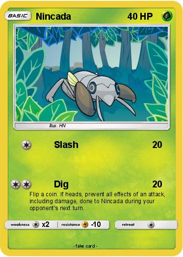 Pokémon Nincada 29 29 - Slash - My Pokemon Card