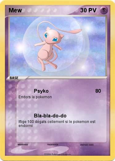 Pokémon Mew 1c - Psyko - Ma carte Pokémon