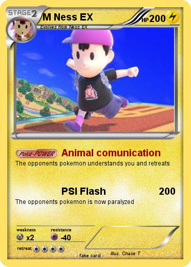 Pokémon M Ness EX - Animal comunication - My Pokemon Card