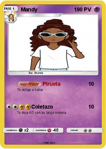 Pokémon Mandy 58 58 - Pirueta - Mi carta pokémon