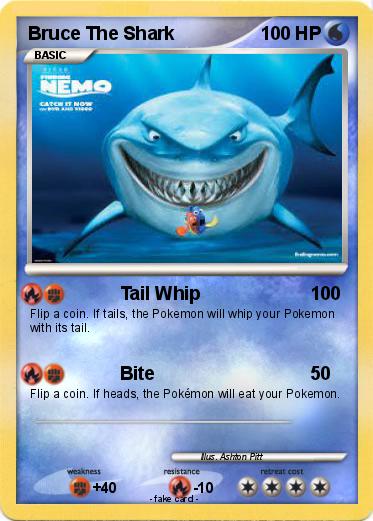 Pokémon Bruce The Shark 3 3 - Tail Whip - My Pokemon Card