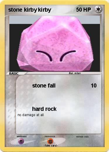 Pokémon stone kirby kirby - stone fall - My Pokemon Card