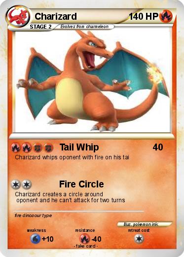 Pokémon Charizard 2613 2613 - Tail Whip - My Pokemon Card
