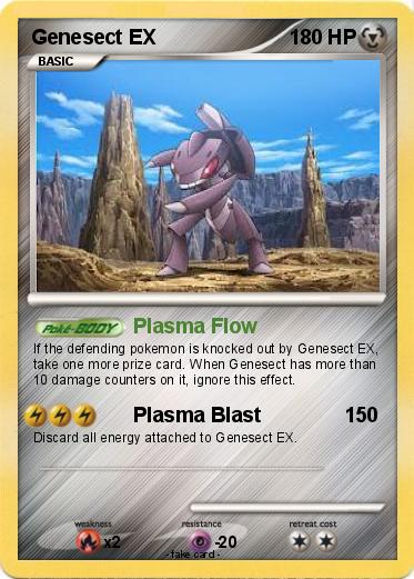Pokémon Genesect EX 12 12 - Plasma Flow - My Pokemon Card