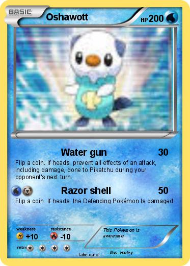 Pokémon Oshawott 1106 1106 - Water gun - My Pokemon Card