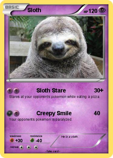 Pokémon Sloth 74 74 - Sloth Stare - My Pokemon Card