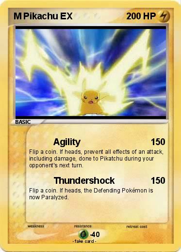 Pokémon M Pikachu EX 176 176 - Agility - My Pokemon Card